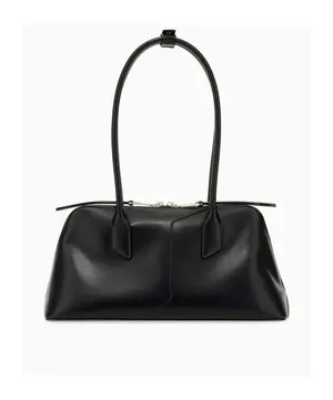 Emporio Armani Handbag In Smooth Leather With Top Handles And A Zip Closure