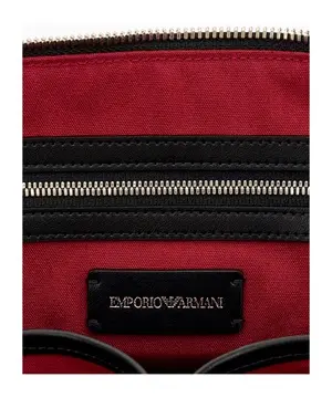 Emporio Armani Handbag In Smooth Leather With Top Handles And A Zip Closure