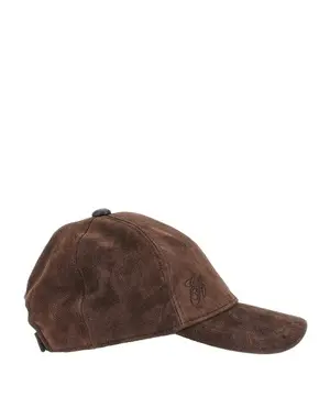 Emporio Armani Suede Baseball Cap