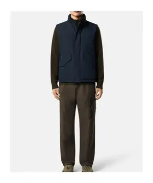 Stone Island Padded Vest With Packable Hood And Anti-drop