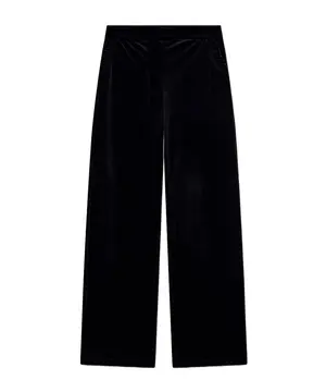 Emporio Armani Elastic Loose-fitting Long Straight Leg Solid Color Casual Pants - Black