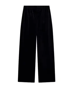 Emporio Armani Elastic Loose-fitting Long Straight Leg Solid Color Casual Pants