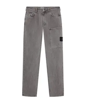 Stone Island Regular Straight-fit Chino Trousers With Pockets