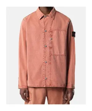 Stone Island Comfort-fit Snap-front Overshirt With Chest Pocket