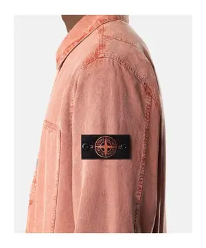 Stone Island Comfort-fit Snap-front Overshirt With Chest Pocket