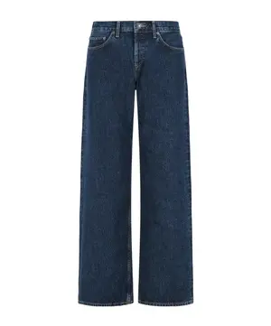 AGOLDE Dark Wash Straightwideleg Jeans - Indigo
