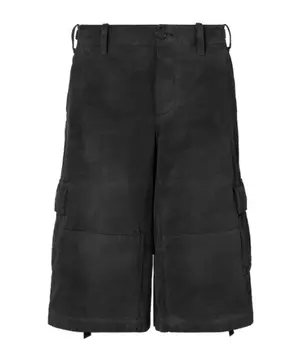 Fendi Cotton Shorts - Black