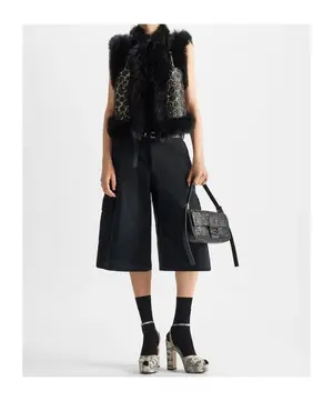 Fendi Cotton Shorts - Black
