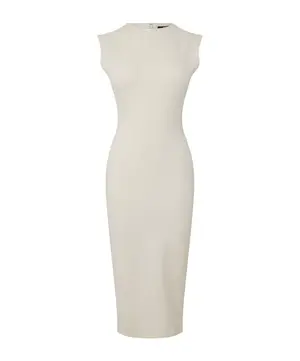 Jacquemus Minimalist Aline Midi Dress - White