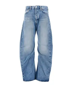 AGOLDE Spiral High-rise Wide-leg Jeans - Blue