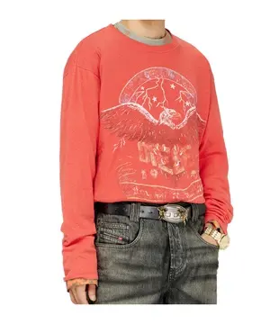 DIESEL® Long-sleeve T-shirt With Concert Graphics