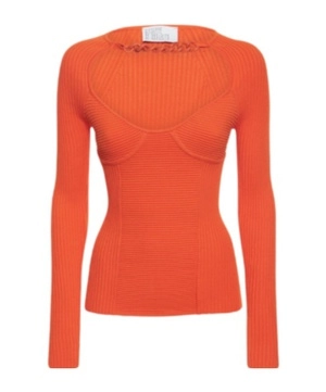 Giuseppe Di Morabito Squareneck Knit Sweater - Red