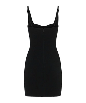 Roberto Cavalli Heart Neckline Animal Print Mini Dress