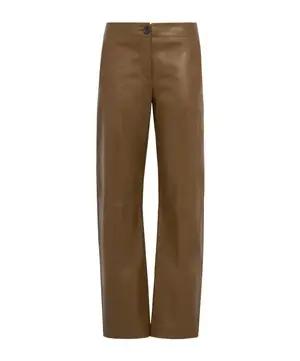 Khaite High Waist Straight Leg Pants - No