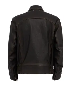 GOLDEN GOOSE Fine Collar Leather Jacket