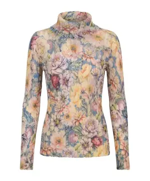 TWINSET Printed Long-sleeve Knit Top