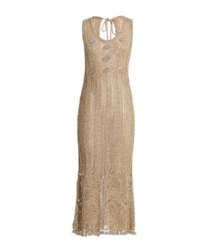 Rabanne Thinstrap Dress - Nude
