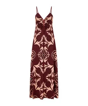 Johanna Ortiz Printed Stretch-jersey Maxi Dress - Brown