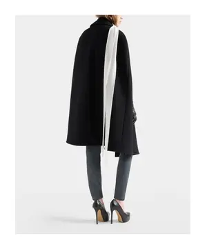7 For All Mankind Double-breasted Wool Cape