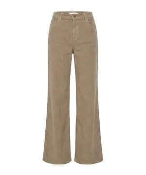 TWINSET Wide-leg Corduroy Casual Trousers - Brown