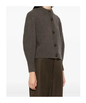 Soeur Crew-neck Single-breasted Knit Top