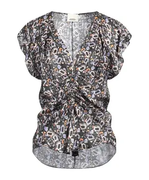 Isabel Marant Étoile Multicolor Satin Shortsleeve Top