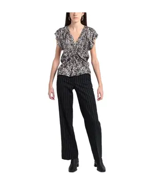 Isabel Marant Étoile Multicolor Satin Shortsleeve Top