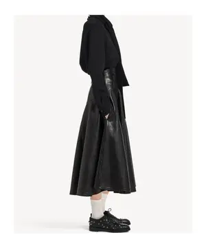 Balenciaga Crepe Scarf Shirt - Black