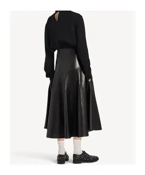 Balenciaga Crepe Scarf Shirt - Black