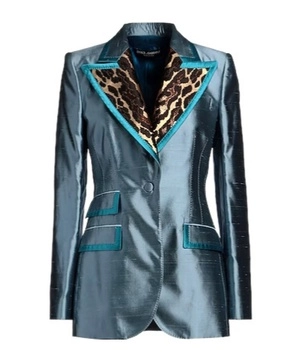 Dolce & Gabbana Colorful Longsleeve Blazer - Blue