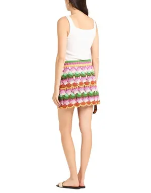 Farm Rio Multicolored Lace Pencil Skirt