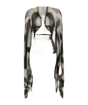 Rick Owens Twotone Longsleeve Top - Black
