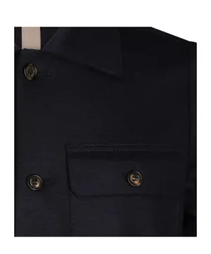Eleventy Utility Pocket Shirt