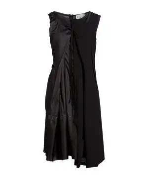 MAISON MARGIELA Solidcolor Sleeveless Dress - Black
