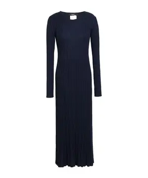 Max Mara Minimalist Longsleeve Knit Dress - Blue