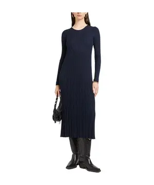 Max Mara Minimalist Longsleeve Knit Dress