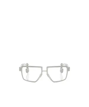 Prada Irregular Frame Glasses - Silver
