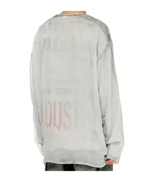 DIESEL® Sheer Chiffon Top With Concert Graphics
