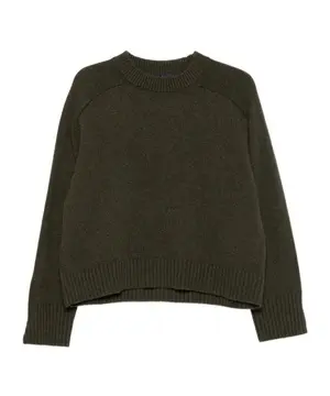 Soeur Ribbed-trim Raglan-sleeve Sweater - Green