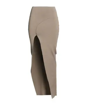Rick Owens Minimalist Knit Midi Skirt - Sand-colored