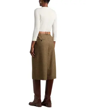 Saint Laurent Multicolored Wool Wideleg Trousers