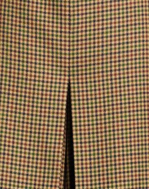Saint Laurent Plaid Wool Wide-leg Trousers