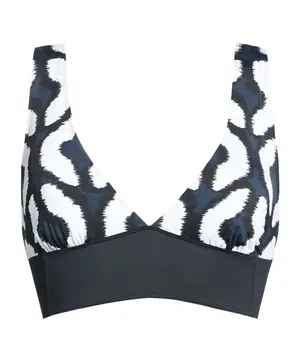 Max Mara Multicolor Bikini Top - Black