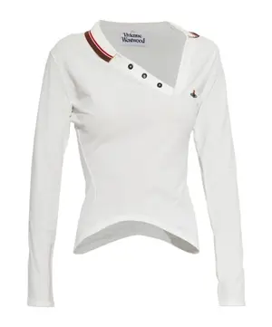 VIVIENNE WESTWOOD Asymmetrical Polo Top - White