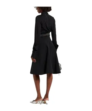 MAISON MARGIELA Solidcolor Lapel Shirt Dress