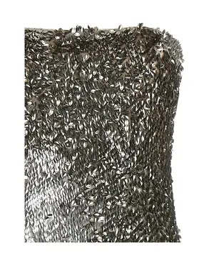 Elisabetta Franchi Metallic Sequined Corset Dress