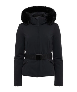 Goldbergh Hida Faux Fur Trim Down Ski Suit - Black