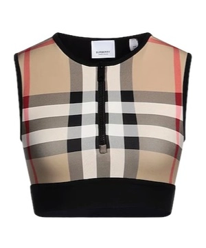 Burberry Sleeveless Cropped Top - Black