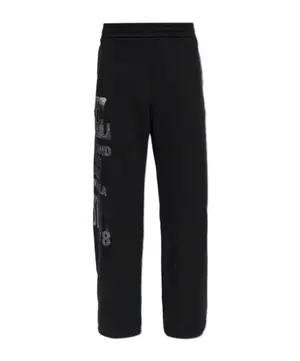 DIESEL® Sweatpants With Concert Graphics - Black