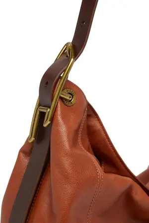 DIESEL® D-line-shoulder Bag In Shiny Leather